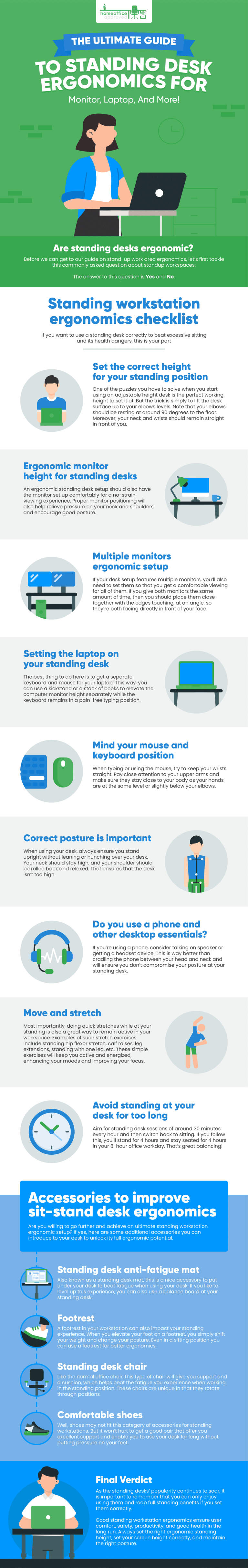 The Ultimate Guide To Standing Desk Ergonomics For Monitor, Laptop, And ...